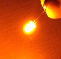 China 1.5Hz Flash LED Clear Lens 605nm Orange LED Diode 30 Deg 3mm Through Hole Blink LED Product for sale