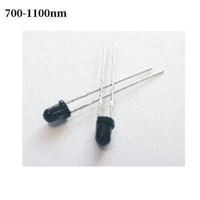 China Infrared Through Hole Receiving Tube Black Lens 700-1100nm IR Dip LED Diode for sale