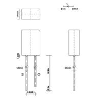 China 257 5.2x2.75x7.6mm Plastic Sealed Infrared Diode IR Receivers 400nm - 1100nm IR Dip LED for Motion Detection for sale