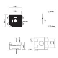 China 3.5x2.8x1.8mm IR Diode Plastic Sealed 650nm IR SMD Transmitter For Optical Switches for sale