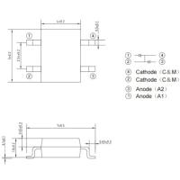 China 5x4x1.8mm IR Receiver 380nm -1100nm Infrared SMD LED Receiver Tube for Optical Communication Receivers for sale