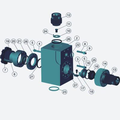 China FB1300/1600 Mud Pump Fluid End and Accessories for sale