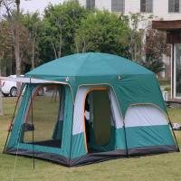 China Chunyoo 430x305x210cm Three Room Outdoor Sport Tent 8 Person Family Camping Tent 210D Polyester for sale