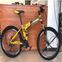 China Foldable Mountain Bike 26 Inch Aluminum Alloy Frame 120kg Load Capacity Disc Brake 21 Speed for sale