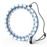 China Adjustable Size Smart Hula Hoop , Thin Waist 24 Knot Weighted Hula Hoop for sale