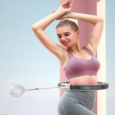 China 24 Section Weighted Smart Hula Hoop LED Digital Fitness Gym Hoop 2.1kg for sale