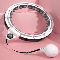 China 24 Section Weighted Smart Hula Hoop LED Digital Fitness Gym Hoop 2.1kg for sale