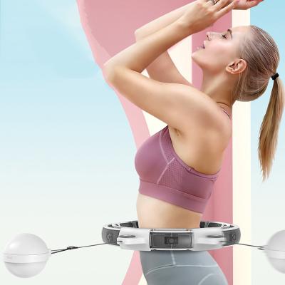 China Smart Weighted Hula Hoop 24 Sections ABS Fitness Ring for Waist Slimming Exercise for sale