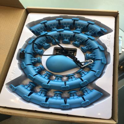 China Smart Hula Hoop 24 Sections Auto Spinning Non Drop Fitness Exercise Weight Loss Unisex ABS for sale