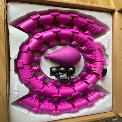 China Smart Hula Hoop 24 Sections ABS Auto Spinning Fitness Hoop for Weight Loss 1.7kg for sale