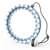China Smart Weighted Hula Hoop 24 Knots ABS Silicone Adjustable Fitness Hoop for Waist Slimming for sale
