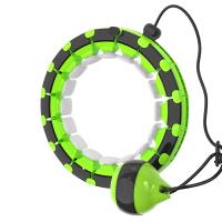 China Smart Weighted Hula Hoop 24 Knots ABS Silicone Adjustable Fitness Hoop for Waist Slimming for sale