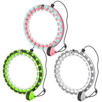 China Smart Hula Hoop 24 Knots Adjustable Weighted Fitness Hoop for Home Gym Exercise for sale