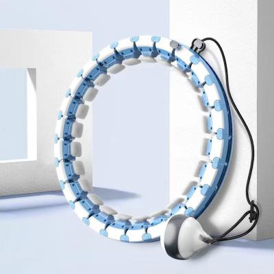 China 24 Knots Smart Hula Hoop ABS Silicone Adjustable Fitness Hoop for Home Gym Weight Loss for sale