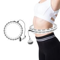 China Unisex Adjustable Weighted Fitness Hoop 24 Section Smart Hula Hoop for Waist Slimming for sale