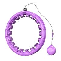 China Smart Counting Hula Hoop ABS PVC PP Adjustable 24 Sections Waist Fitness 20-50 Inch for sale