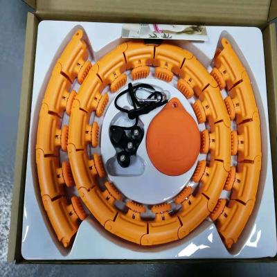 China Smart Adjustable Weighted Hula Hoop 24 Sections ABS PVC Fitness Exercise for sale