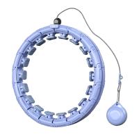 China Smart Adjustable Weighted Hula Hoop 24 Sections ABS PVC Fitness Exercise for sale