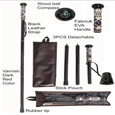 China Hand Carved Peach Wood Walking Cane 90cm Straight Handle Hiking Stick for Elderly for sale