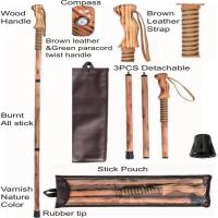 China Hand Carved Peach Wood Walking Cane 90cm Straight Handle Hiking Stick for Elderly for sale
