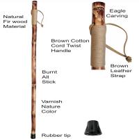 China Peach Solid Wood Walking Canes 500g Straight Handle for sale