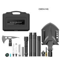 China Military Grade 3Cr13 Aluminum Alloy Multifunctional Survival Shovel Tool Set 10 in 1 Outdoor Camping Gear for sale