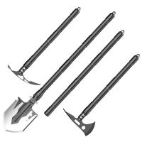 China Multifunctional Tactical Shovel Axe Set 3CR13 Stainless Steel Aluminum Alloy Handle 37.8 inch for sale