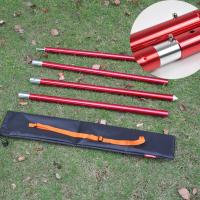 China Custom Aluminum Alloy Tent Poles 19mm Diameter 6000 Series Adjustable Length for sale