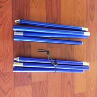 China Aluminum Alloy Retractable Tent Pole 19mm Diameter 5 Section Adjustable 31 to 75 Inches for sale