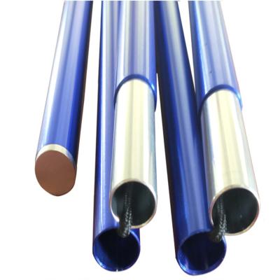 China 19mm Aluminum Alloy 6061 7075 Adjustable Camping Tent Pole 400mm Section Length for sale