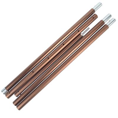 China 6061/7075 Adjustable Aluminum Tent Poles 19mm Anodized Surface Treatment with Rubber Shock Cord for sale