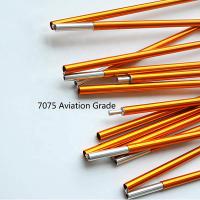 China 19mm 1600mm Aluminum Telescopic Tent Pole 6061 7071 Adjustable Camping Pole for sale