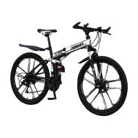 China Foldable Mountain Bike 26 Inch High Carbon Steel Frame Disc Brake 21 Speed for sale
