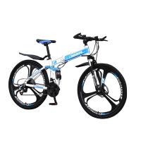 China 26 Inch Foldable Mountain Bike Disc Brake 21 Speed High Carbon Steel Frame 120kg Load Capacity for sale