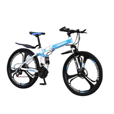 China Aluminum Alloy 26 Inch Foldable Mountain Bike 21 Speed Disc Brake 120kg Load for sale