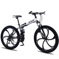 China Foldable Mountain Bike 21 Speed Disc Brake Steel Frame 26 Inch Wheel 120kg Load Capacity for sale