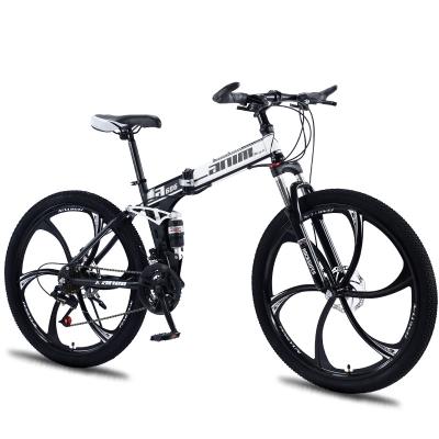 China Foldable Mountain Bike 21 Speed Disc Brake Steel Frame 26 Inch Wheel 120kg Load Capacity for sale