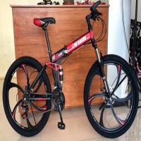 China Foldable Mountain Bike 21 Speed Disc Brake Steel Frame 26 Inch Wheel 120kg Load Capacity for sale