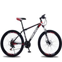 China Unfoldable 26 Inch Mountain Bike Steel Frame Dual Disc Brake 21 Speed 150kg Capacity for sale