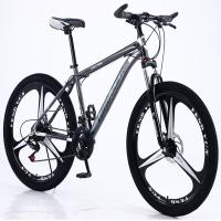 China 26 Inch High Carbon Steel Mountain Bike Hard Frame 21 Speed Disc Brake Bicycle 150kg Capacity for sale