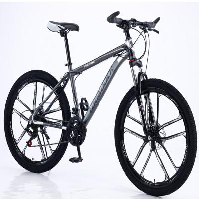 China 26 Inch Steel Frame Mountain Bike 21 Speed Disc Brake Off Road Suspension Fork Adult Bicycle for sale