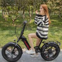 China Aluminum Folding Electric Bike 48V 10.4Ah Lithium Battery 20 Inch Fat Tire 500W Motor for sale