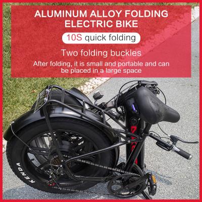 China 48V 13Ah Lithium Battery Electric Bicycle 20 Inch Fat Tire E Bike 500W Motor for sale