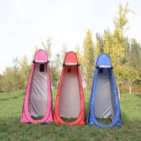 China Straight Bracing Type Pop Up Shower Tent Folding Thick Silver Coated for sale