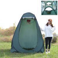 China Four Season Outdoor Pop Up Shower Tent Straight Bracing Type 1.5x1.5x1.9m Polyester 190T for sale