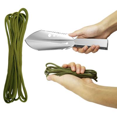 China Aluminum Alloy Garden Spade Shovel 8in Blade Heavy Duty Multipurpose Hand Tool for Camping Gardening for sale