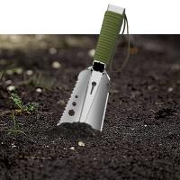 China Square Self Defense Garden Digging Shovel Lightweight Manganese Steel 8in Blade for sale