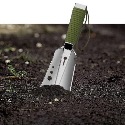 China Square Self Defense Garden Digging Shovel Lightweight Manganese Steel 8in Blade for sale