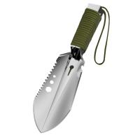 China 8in Aluminum Alloy Straight Handle Garden Spade Lightweight Hand Shovel for Digging Transplanting for sale