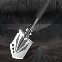 China 3Cr13 Military Multifunctional Outdoor Folding Shovel 8in Blade Heavy Duty Camping Tool for sale
